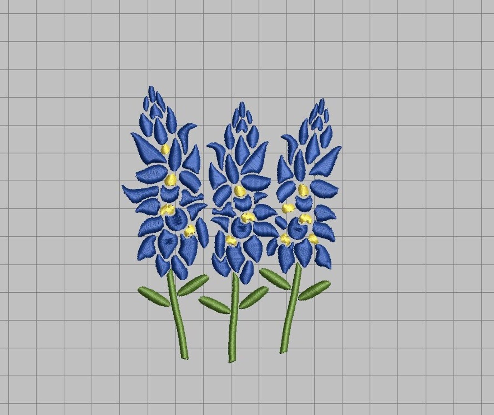 Bluebonnet Embroidery File - Etsy