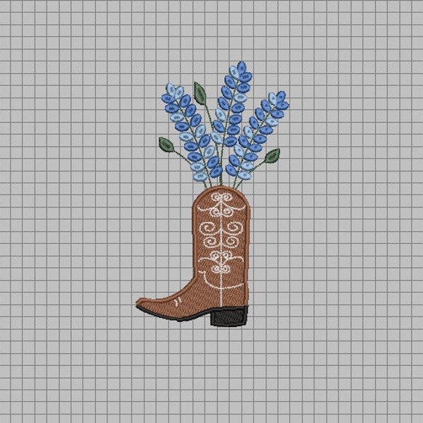 Cowboy Boot Embroidery Design - Etsy