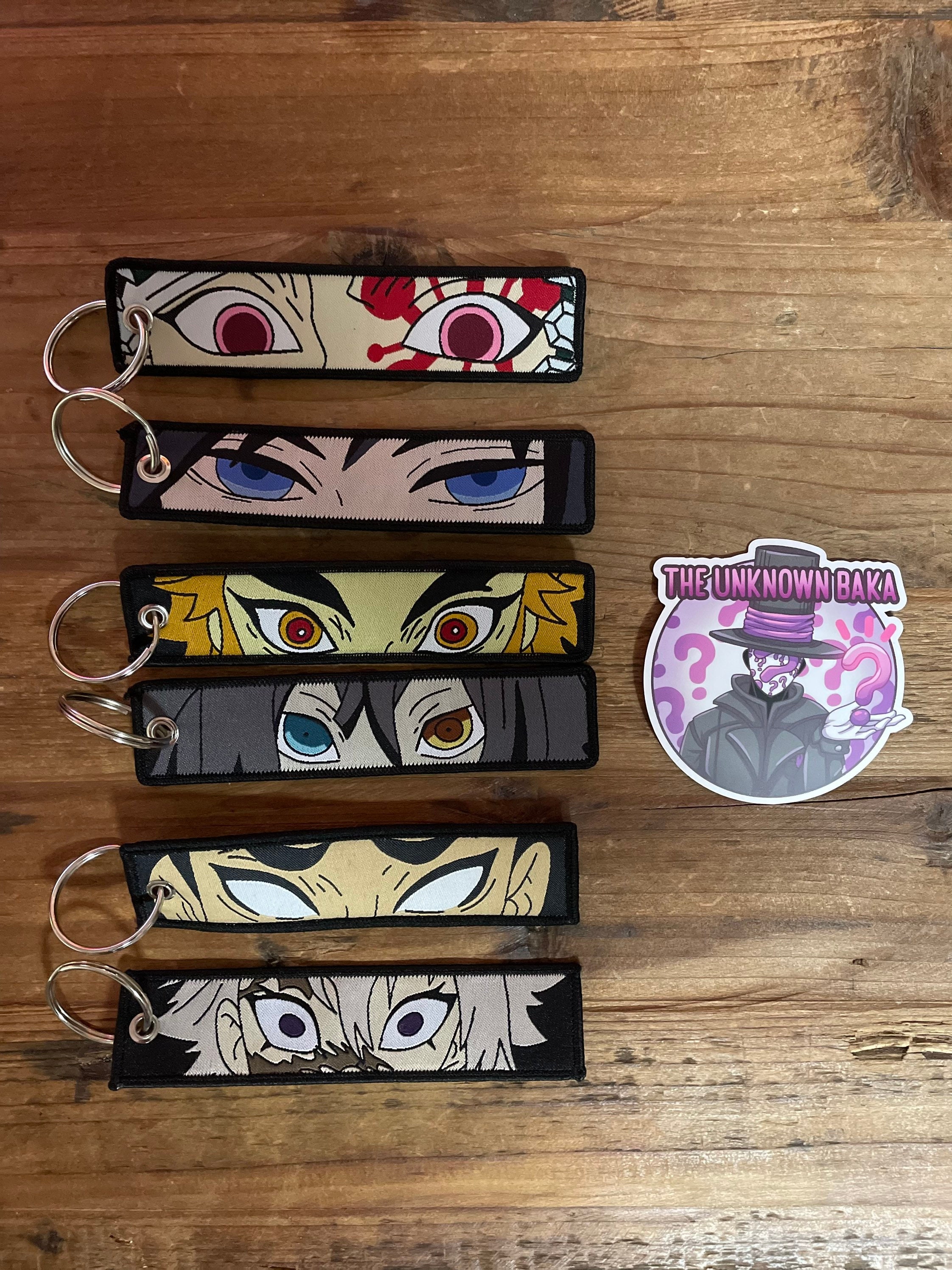 Anime Embroidered Key Jet Tags | Stylish Anime Key Chains & Key Tags - Etsy