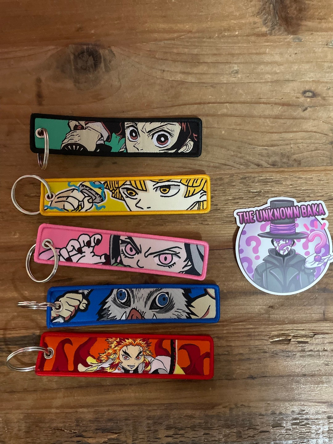 Anime Embroidered Key Jet Tags | Stylish Anime Key Chains & Key Tags - Etsy