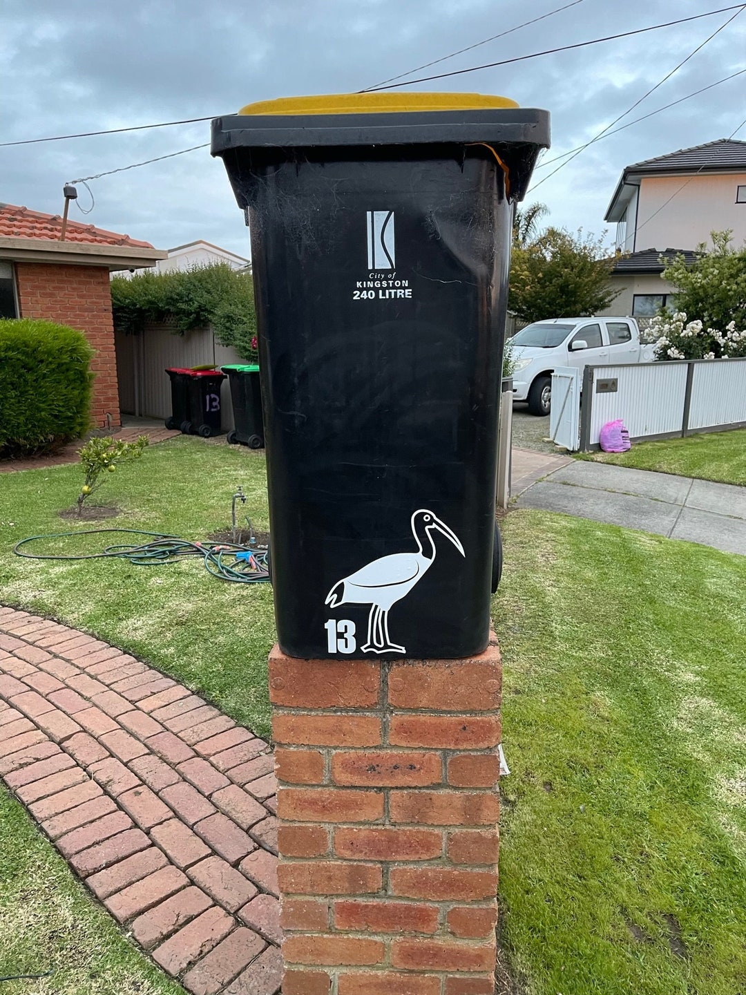 Bin Chicken SVG File - Cut It Out and Stick It on Your Bin! - Etsy