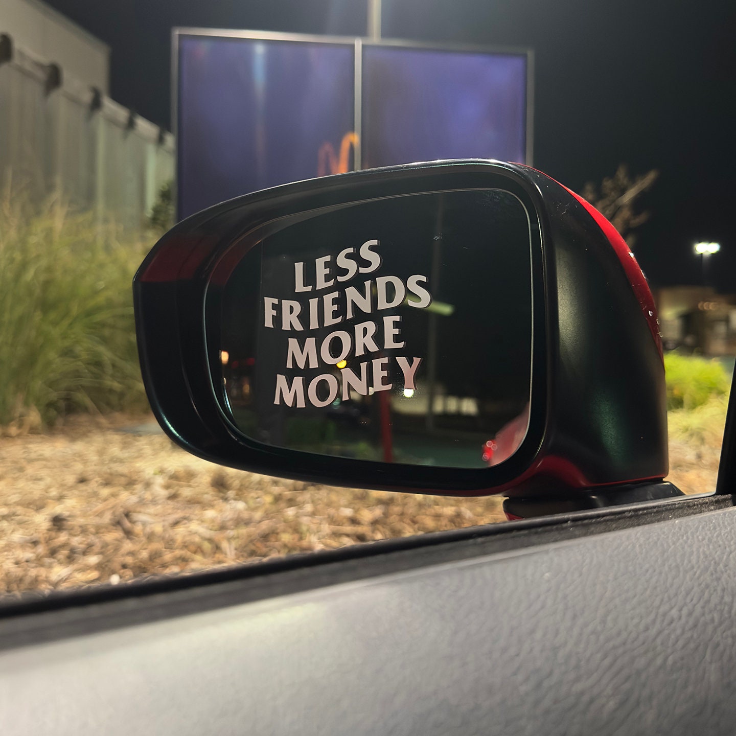 Less Friends More Money Car Sticker - Etsy