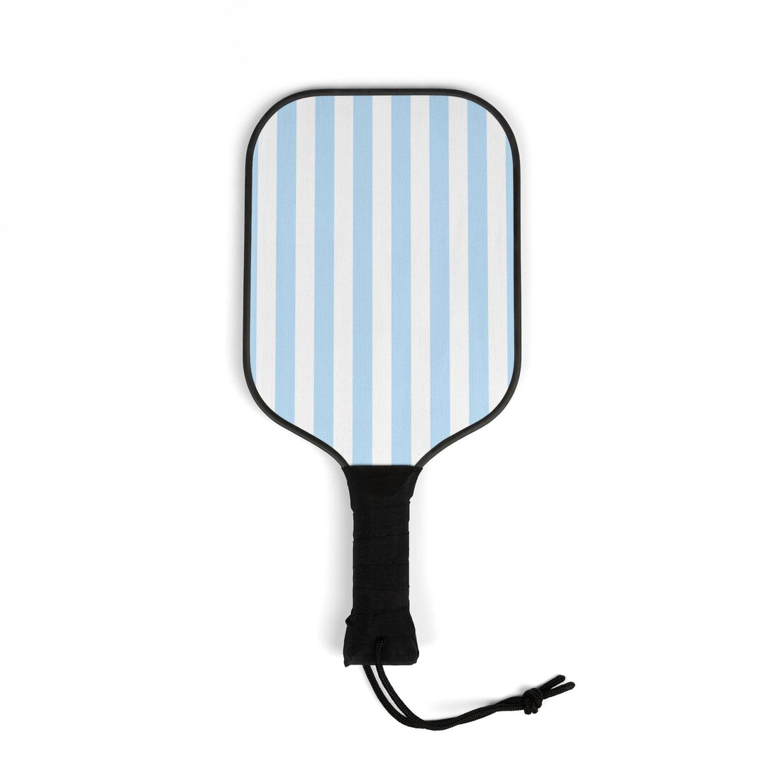 Light Blue Striped Custom Pickleball Set, Pickleball Paddle, Pickleball ...