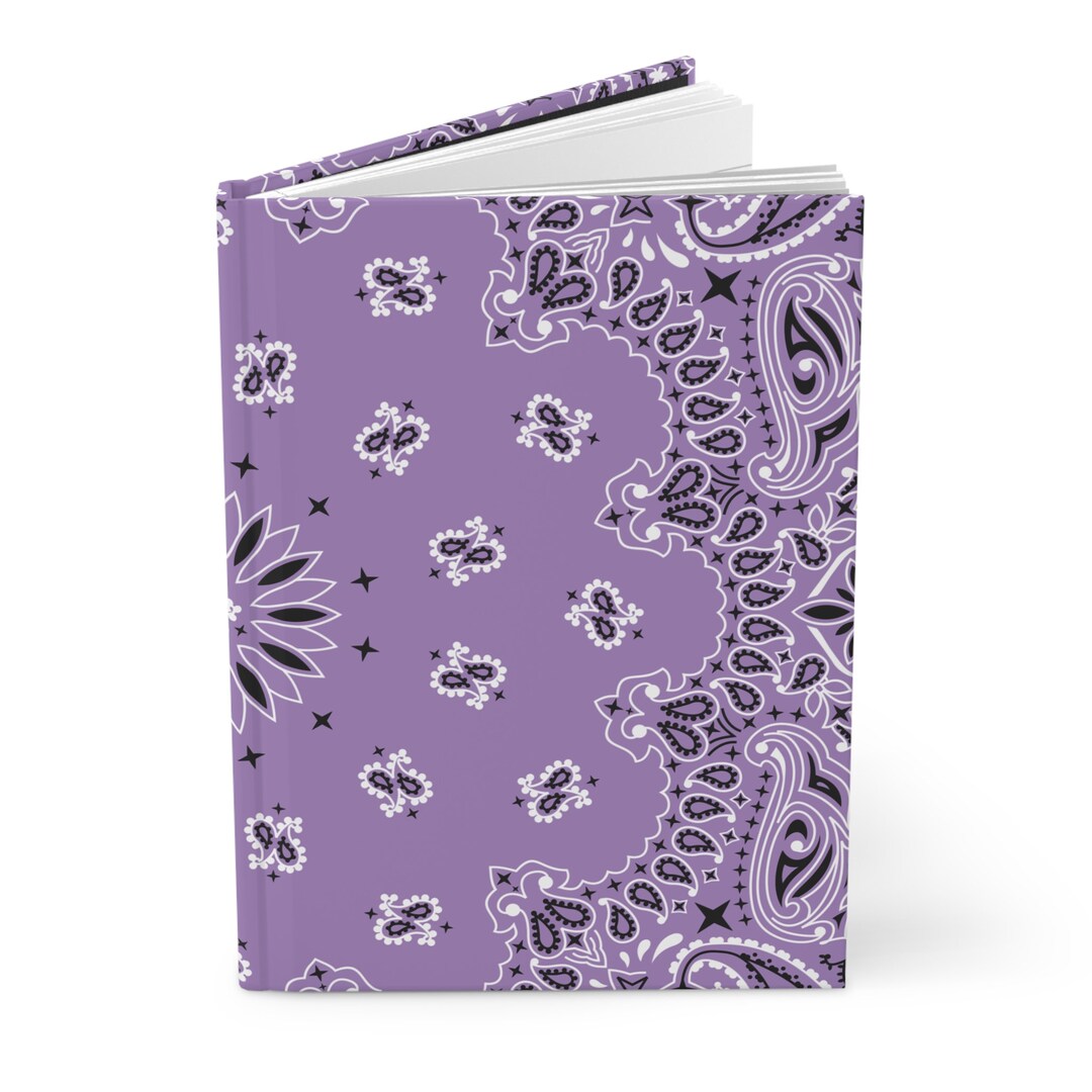 Purple Bandana Print Journal, Journal, Note Book, Writing Paper ...