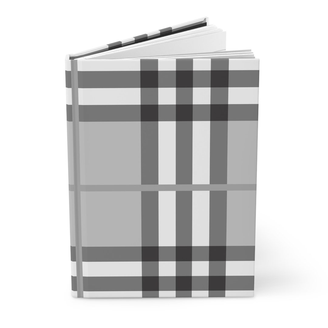 Gray Plaid Print Journal, Journal, Note Book, Writing Paper, Personal ...