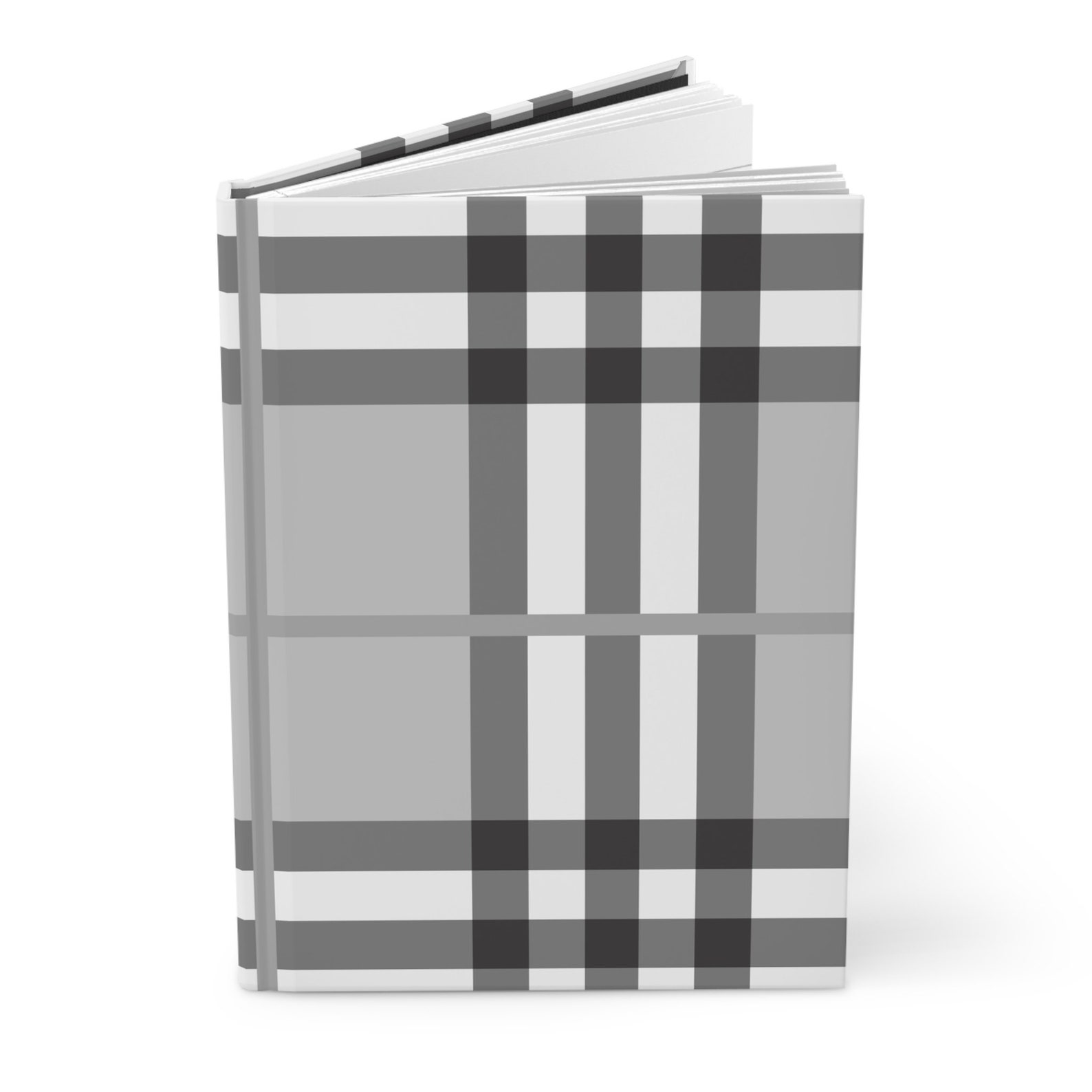 Gray Plaid Print Journal, Journal, Note Book, Writing Paper, Personal ...