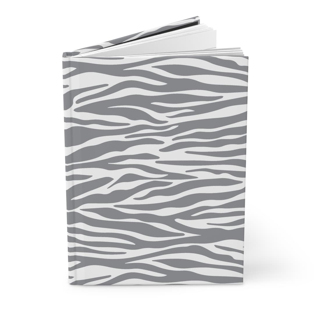 Gray Zebra Print Journal, Journal, Note Book, Writing Paper, Personal ...