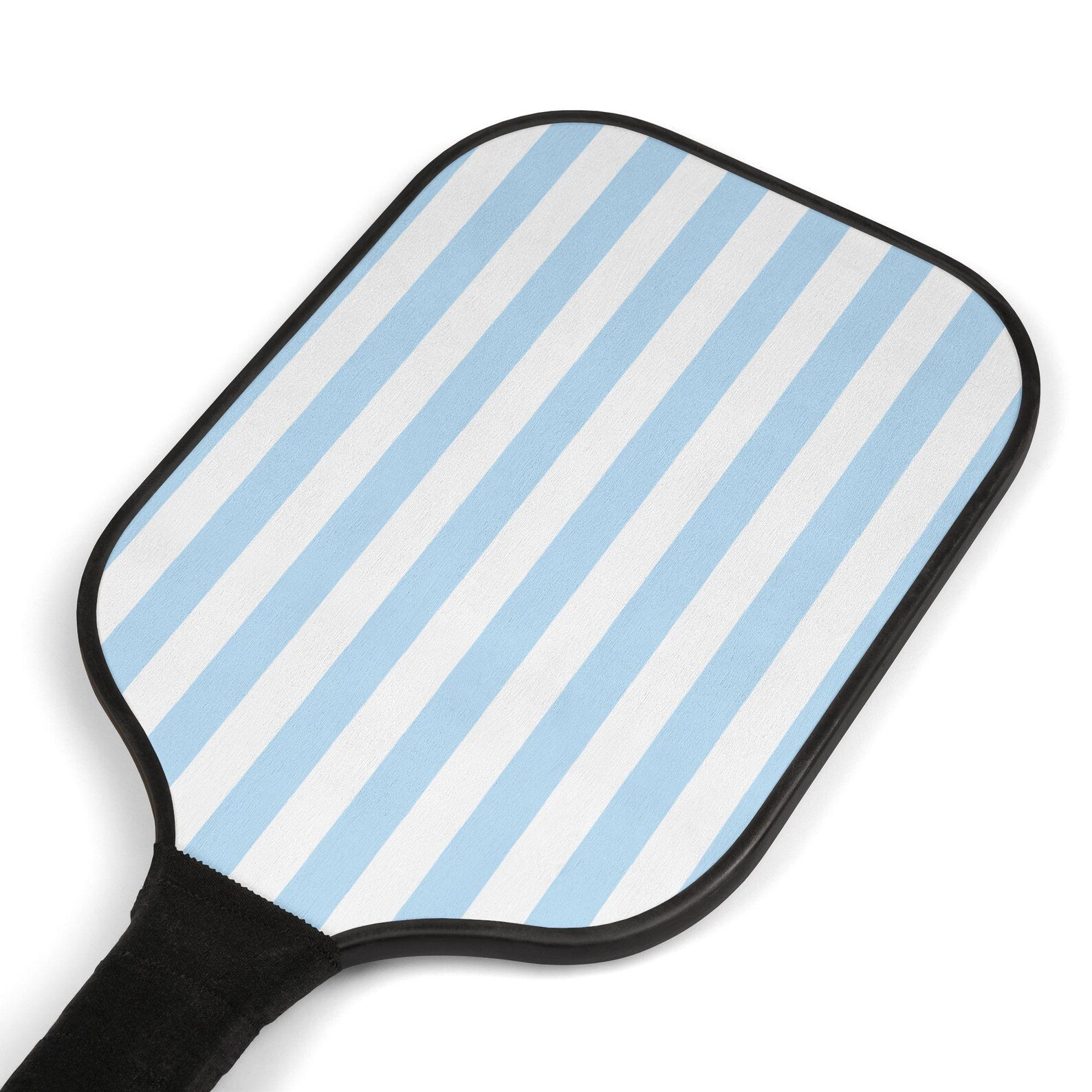 Light Blue Striped Custom Pickleball Set, Pickleball Paddle, Pickleball ...
