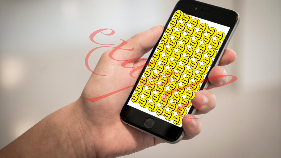 Sunny Smiley Faces Phone Wallpaper - Etsy