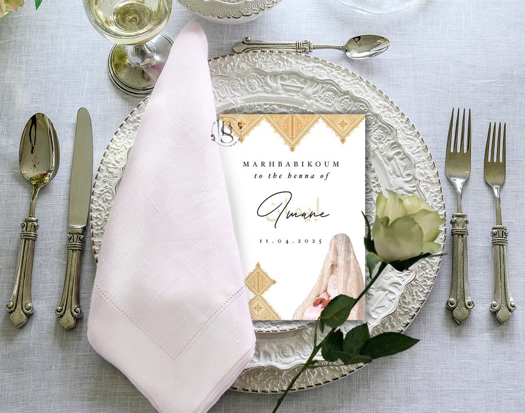 Henna Table Cards - Etsy