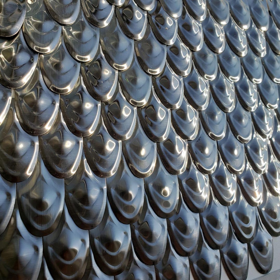 Stainless Steel Loose Lamellar Plates DIY Replacement Dragon Scale ...