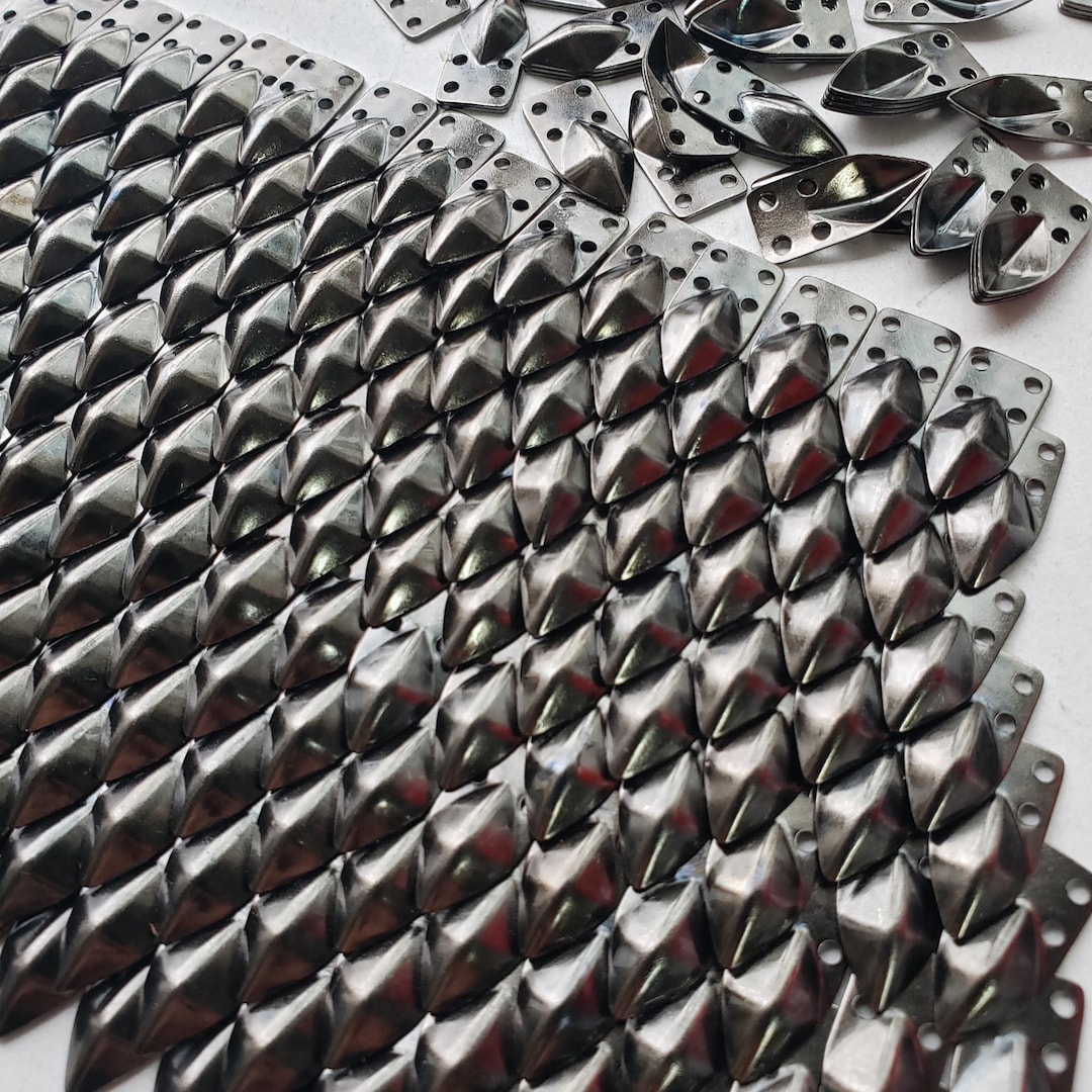 Small Size Stainless Steel Loose Lamellar Plates DIY Replacement Dragon ...