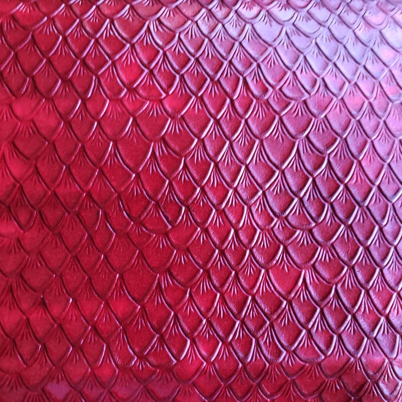 Black Dragon Scale Skin PU Leather 3D Embossed Snakeskin Crafting Faux ...