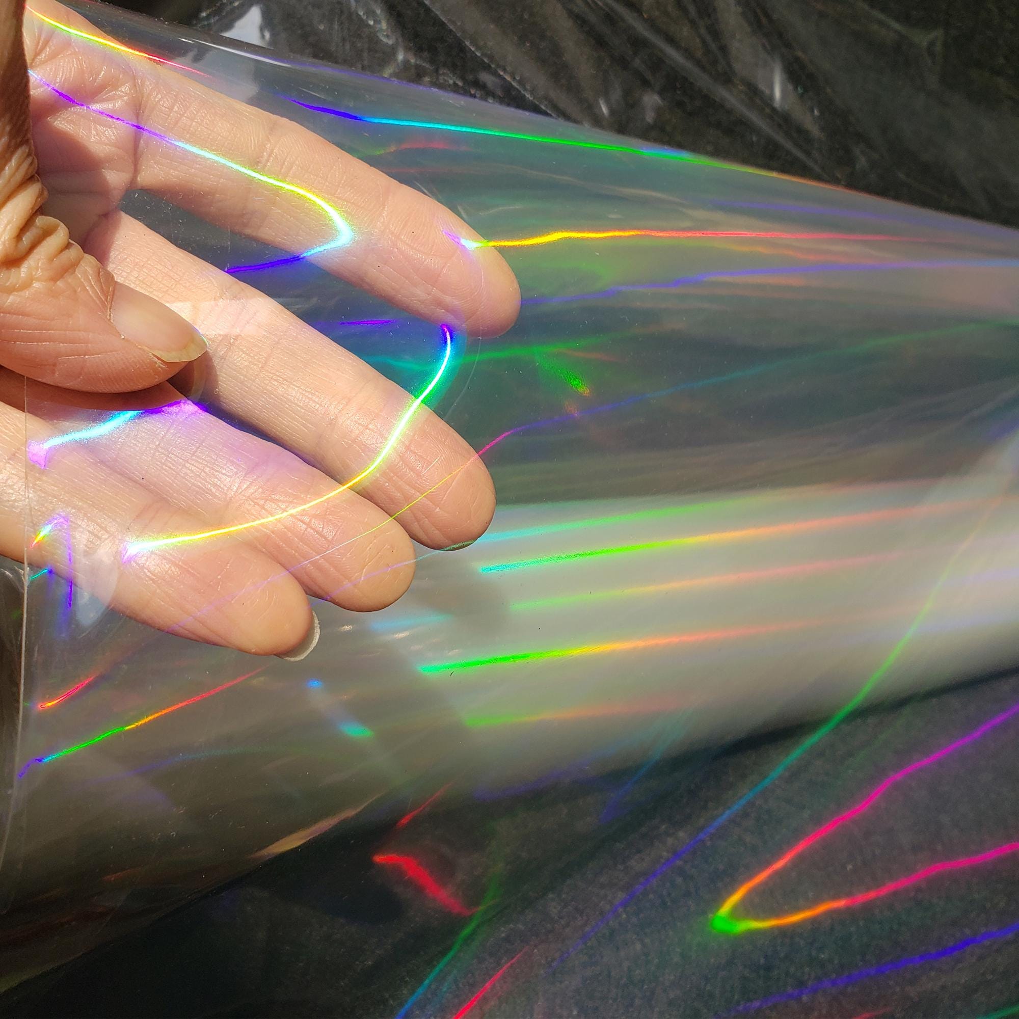 Transparent Holographic Honeycomb PVC TPU Vinyl Fabric Sheet - Etsy