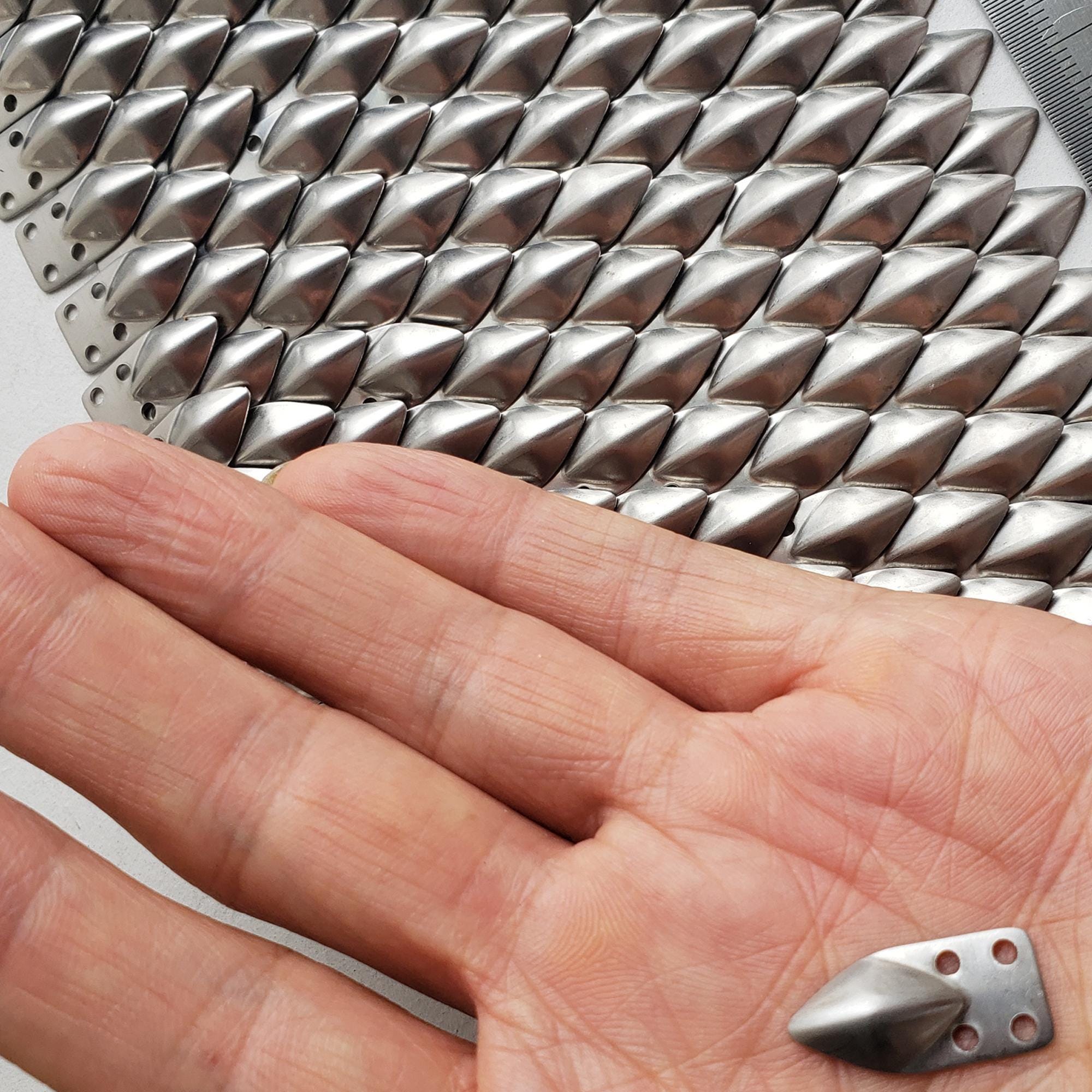 Small Size Stainless Steel Loose Lamellar Plates DIY Replacement Dragon ...