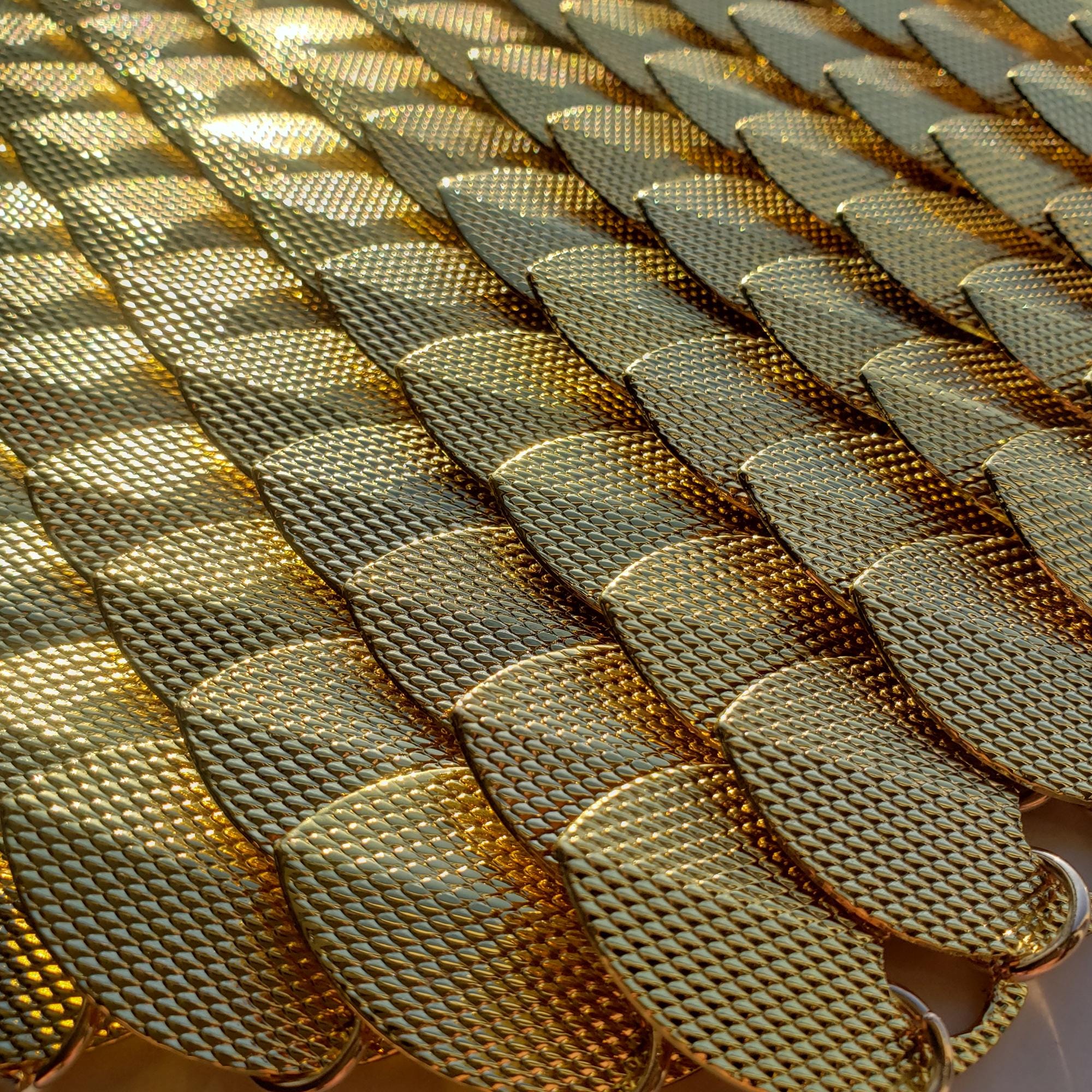 Large Gold Alloy Scalemail Scale With Dragon Scales Texture ,scalemail ...