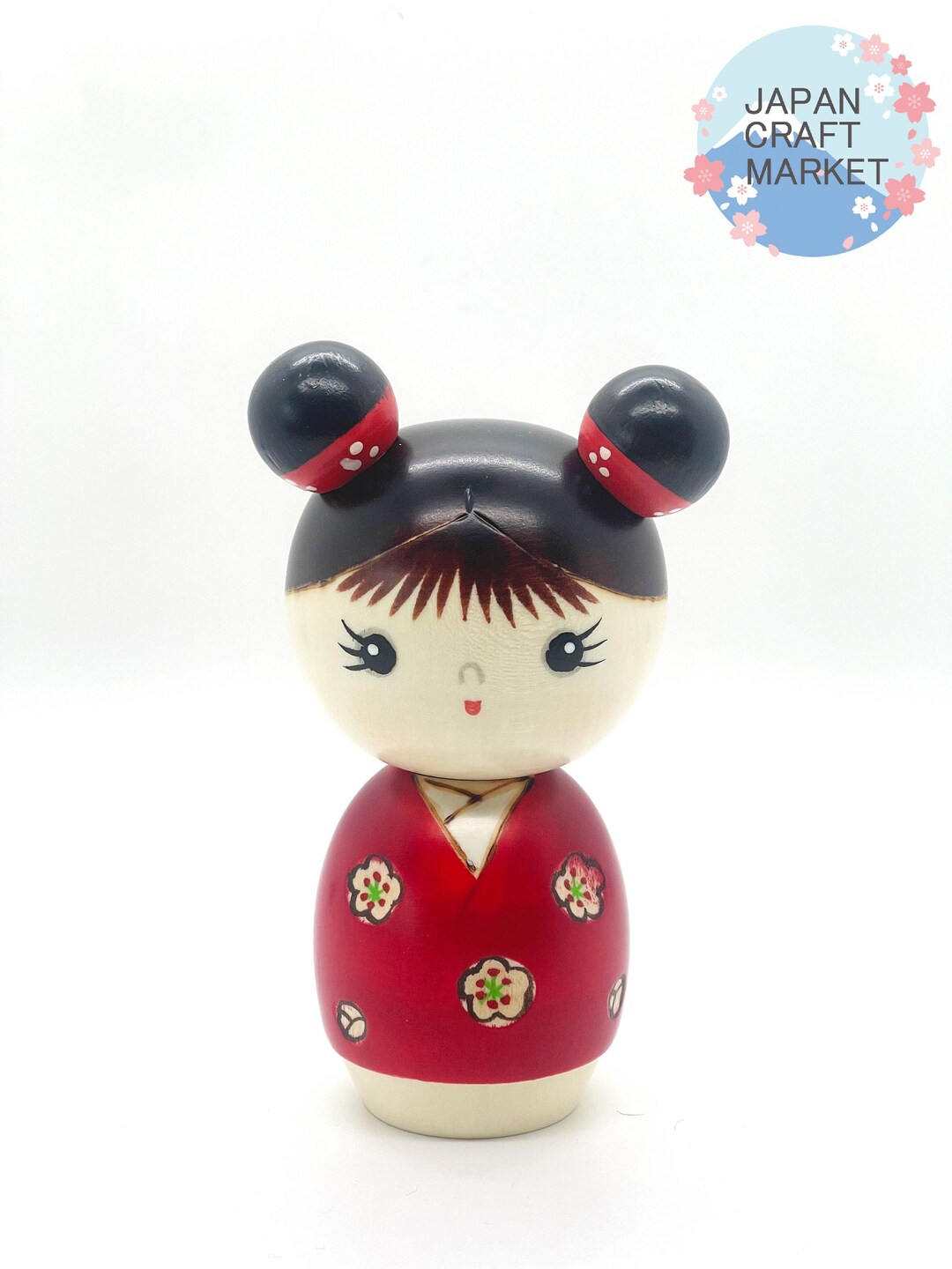 Mujaki Kokeshi Doll hand Craft by Usaburo - Etsy