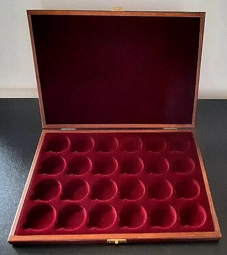 Luxury Wooden Coin Box Display Tray, Presentation Cabinet Case ...