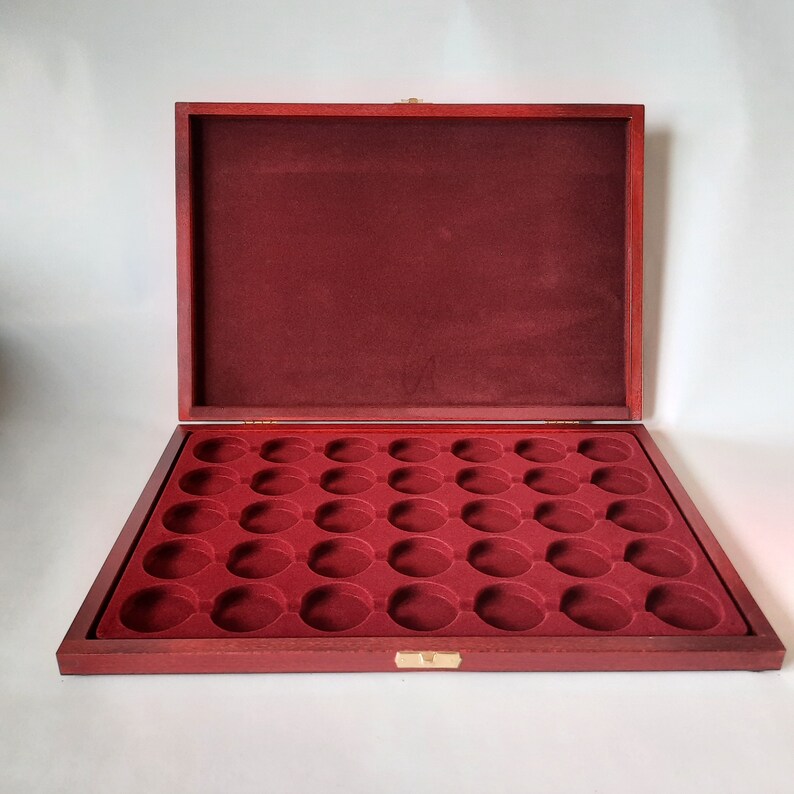 Luxury Wooden Coin Tray, Presentation Cabinet Case, Capsules Collection ...