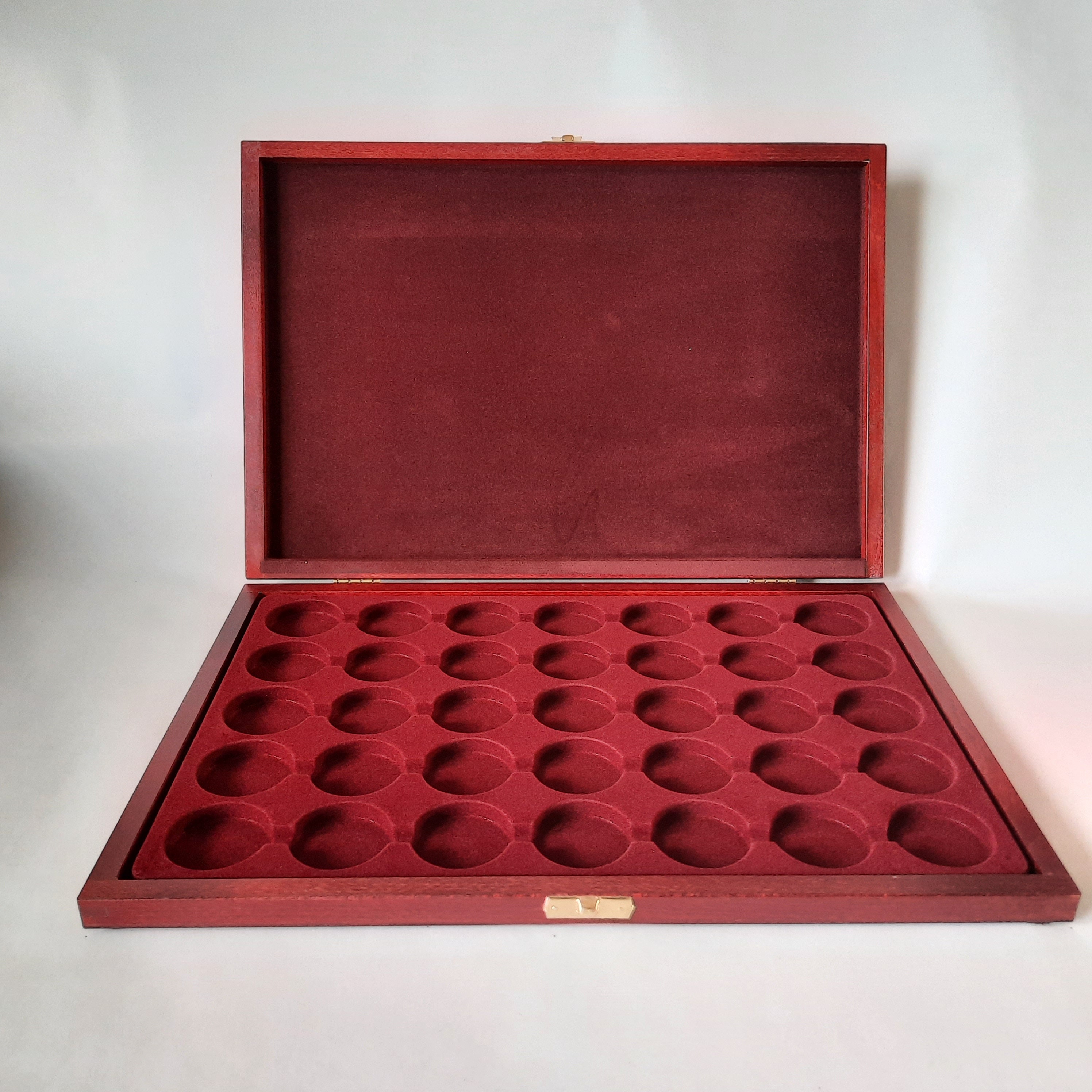 Luxury Wooden Coin Tray, Presentation Cabinet Case, Capsules Collection ...