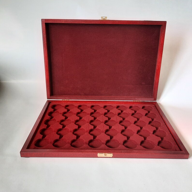 Luxury Wooden Coin Tray, Presentation Cabinet Case, Capsules Collection ...