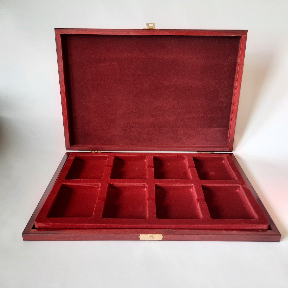 Luxury Wooden Coin Tray, Presentation Cabinet Case, Capsules Collection ...