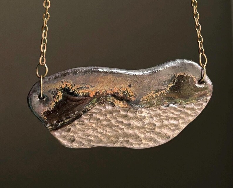 Handmade Clay Pendant Necklace - Etsy