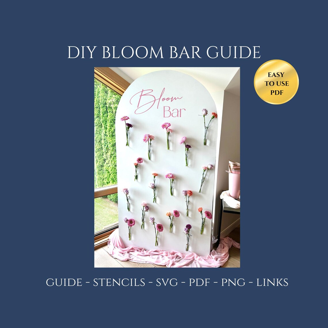 Bloom Bar DIY Guide | Baby in Bloom Backdrop and Flower Bar | Step-by ...