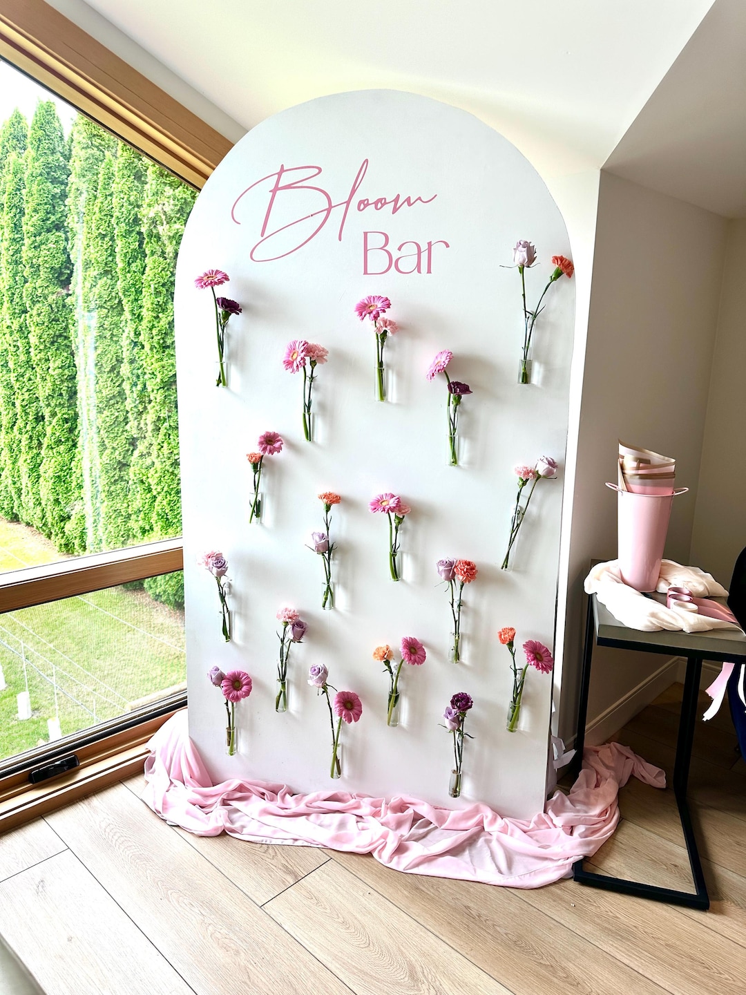 Bloom Bar DIY Guide | Baby in Bloom Backdrop and Flower Bar | Step-by ...