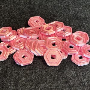 Pink Robux Coins: 3D Printed Roblox Party Favors & Gaming Gifts - Etsy