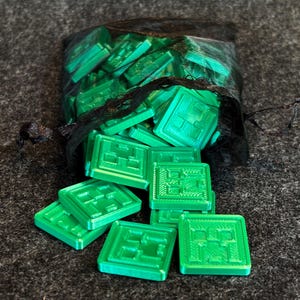 Creeper Coins - 3D Printed Party Favors - Birthday Gifts, Cake ...