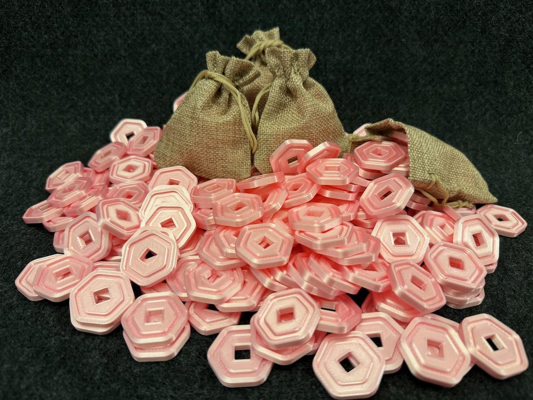 PINK Roblox Robux Coins – 3D Printed Gift Replicas & Party Favors - Etsy