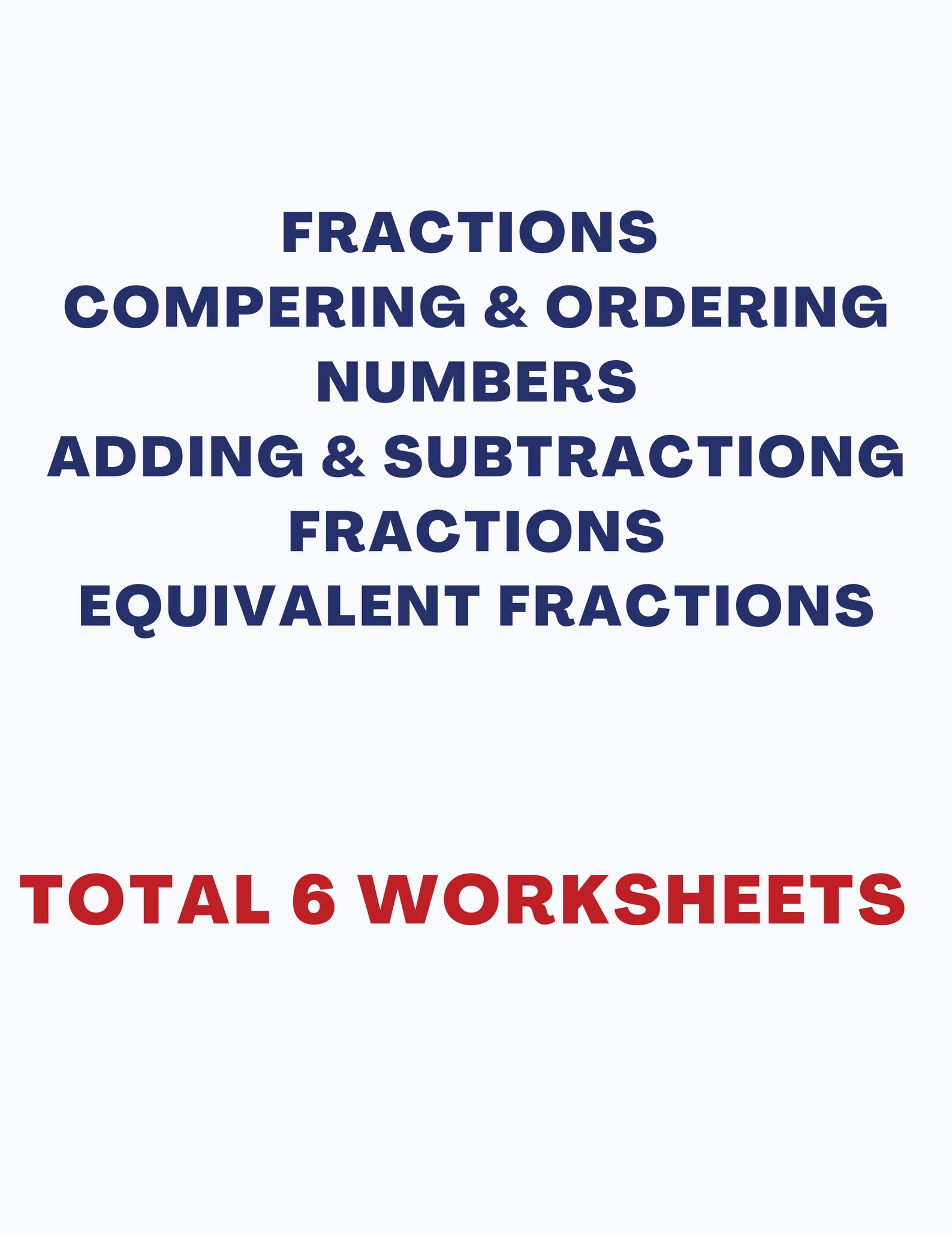 Grade 3 Math:fractions, Comparing and Ordering Numbers, Adding and ...