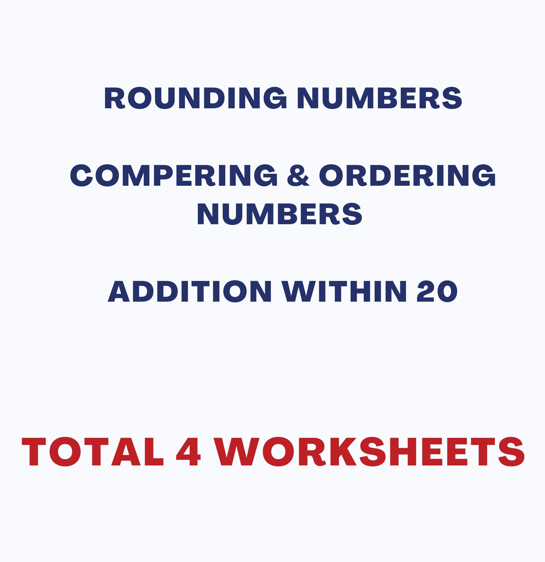 Grade 3 Math: Rounding Numbers, Compering and Ordering Numbers ...