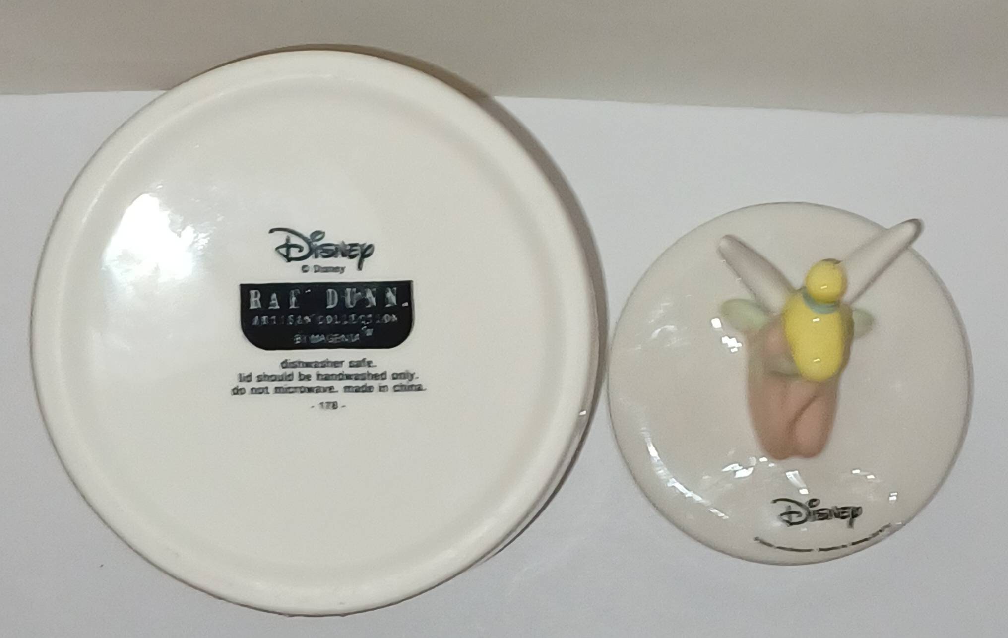 Disney's Rae Dunn Tinker Bell Ceramic Cookie Jar Slightly Damaged and ...