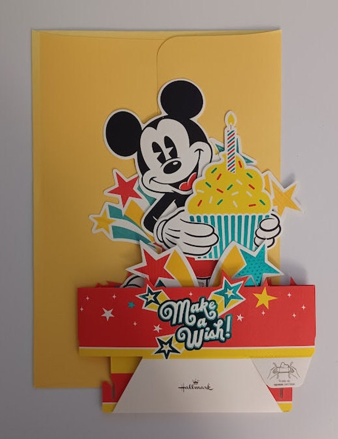 Hallmark Disney Birthday Greeting Card Paper Wonder Pop-up Cardb With ...