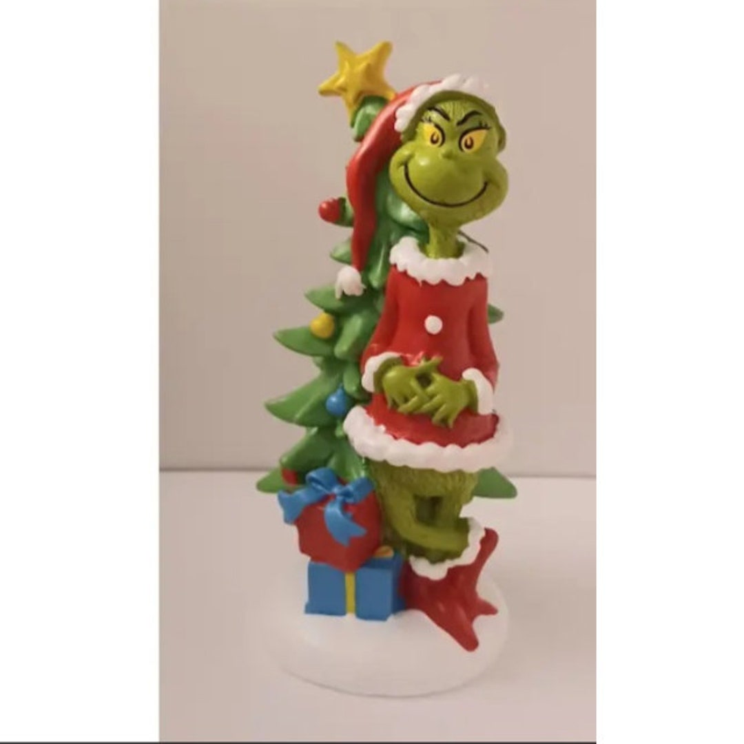 Decorative Craft Design Grinch With Christmas Tree - Etsy