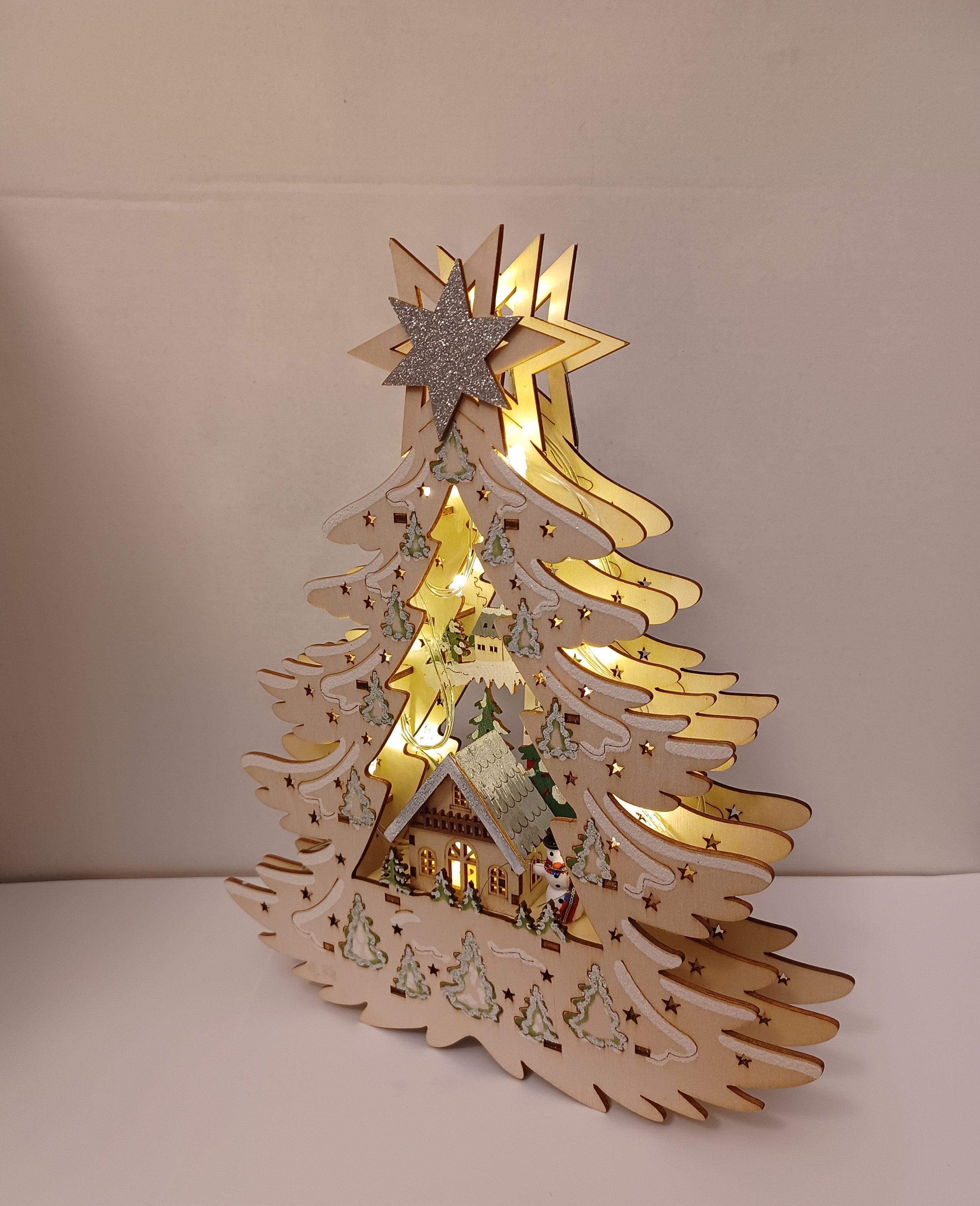 Christmas Marta Stewart Handcrafted Christmas Tree Light Up - Etsy