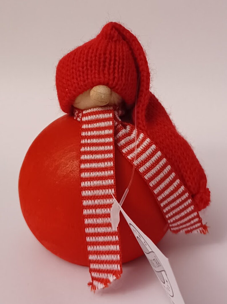 Tranemo Santa Elf Handmade by Larssons Tra, Sweden Red and White 4-inches Tall - Etsy