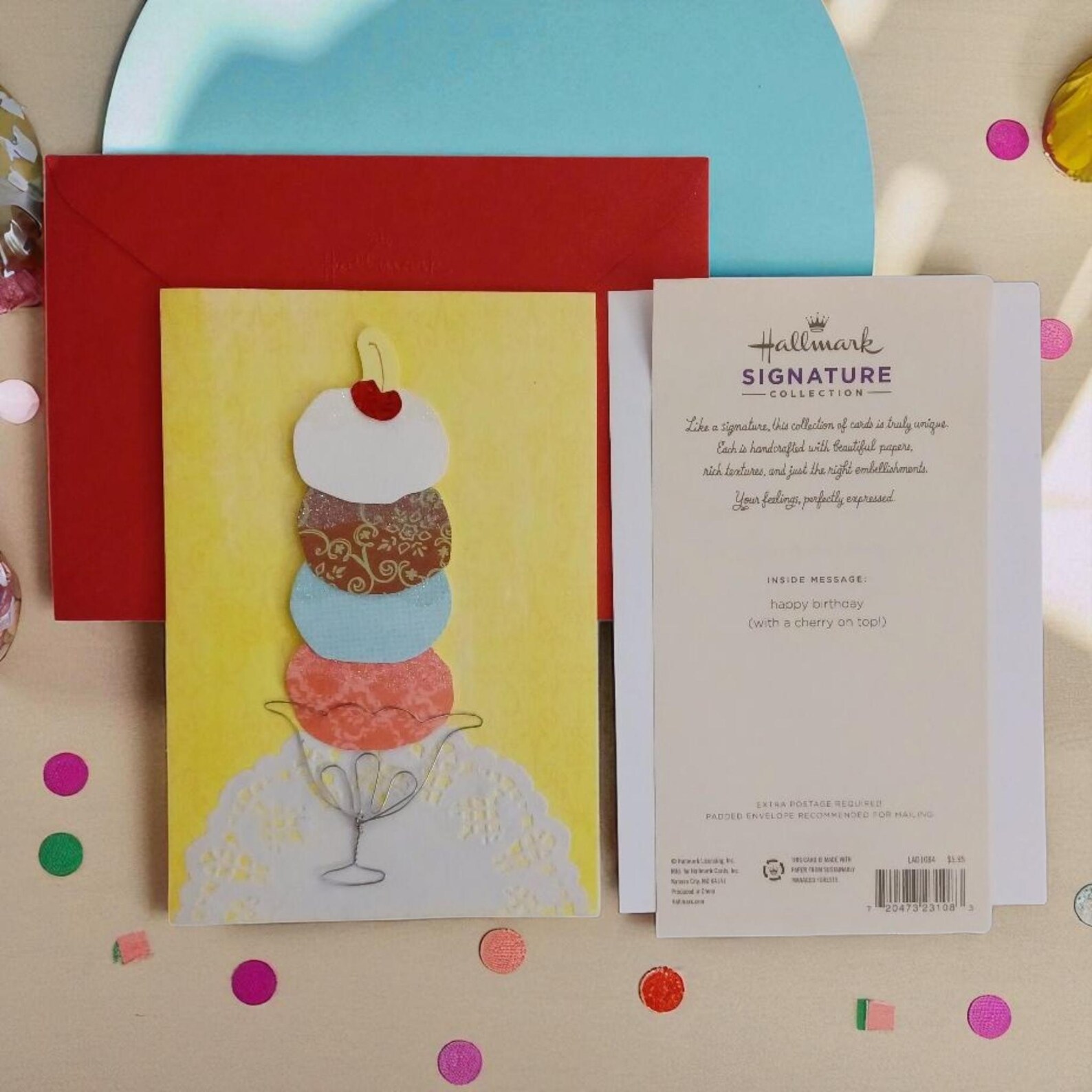Hallmark Signature "happy Birthday With a Cherry on Top" Birthday ...