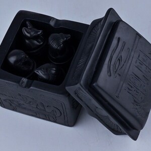 Unique Ancient Egyptian Canopic Jar Box With Isis horus Eye - Etsy