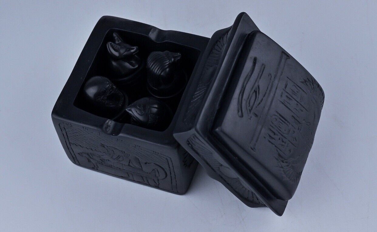 Unique Ancient Egyptian Canopic Jar Box With Isis horus Eye - Etsy