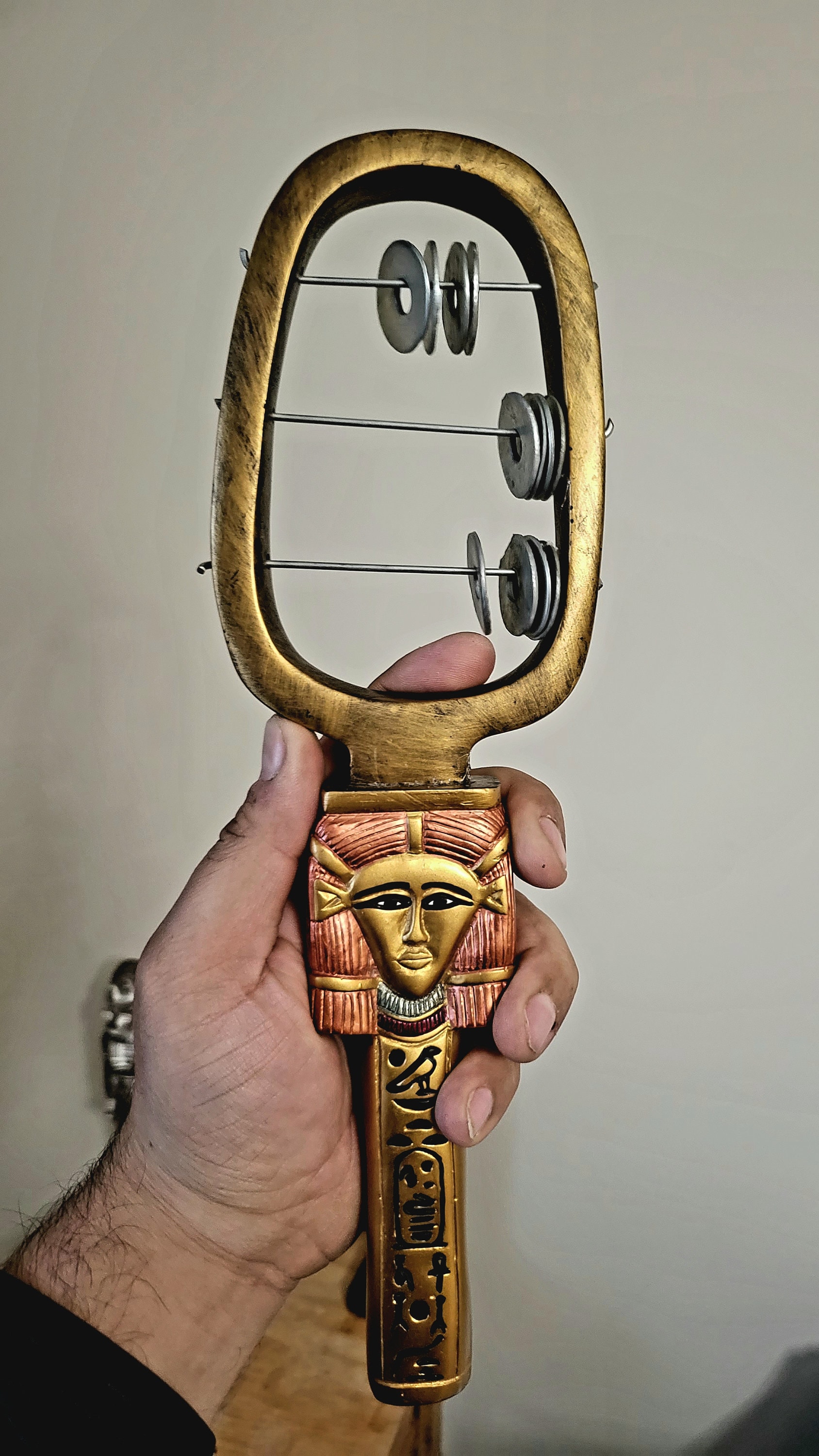 Musical Instrument RARE Antique Ancient Egyptian Sistrum Hathor ...