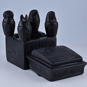 Unique Ancient Egyptian Canopic Jar Box With Isis horus Eye - Etsy