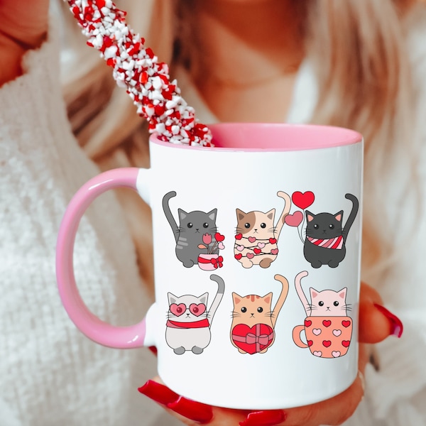 Cute Cat Mug - Etsy