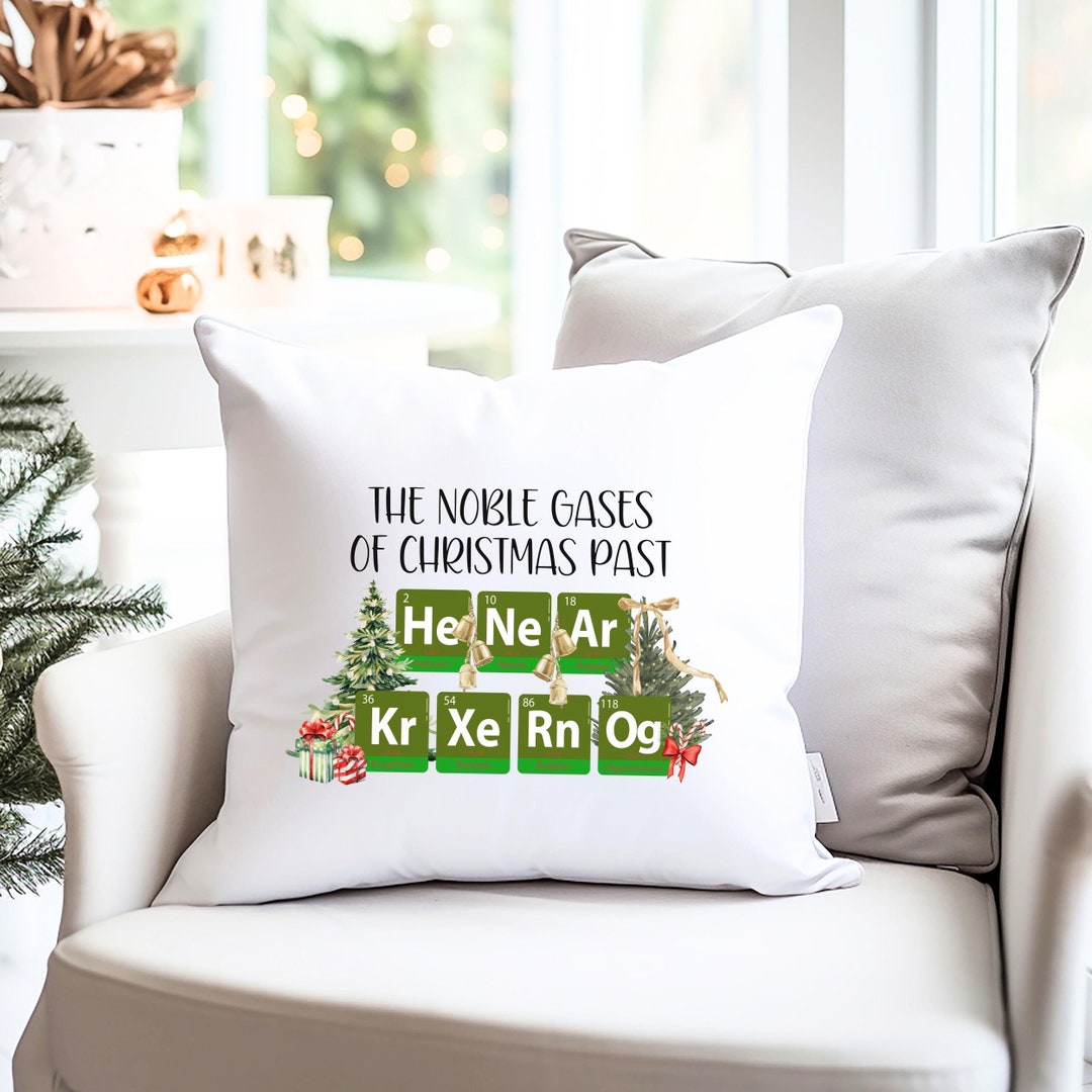 Funny Chemistry Christmas Throw Pillow, Cute Science Pillow, Gift for ...
