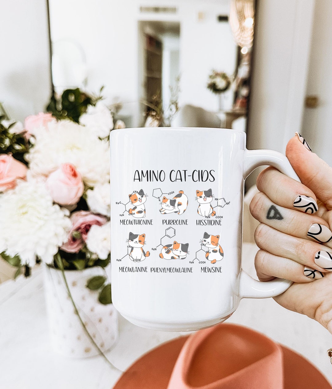 Biochemistry Catsmug, Amino Acids Cute Funny Cat Lover Scientist ...