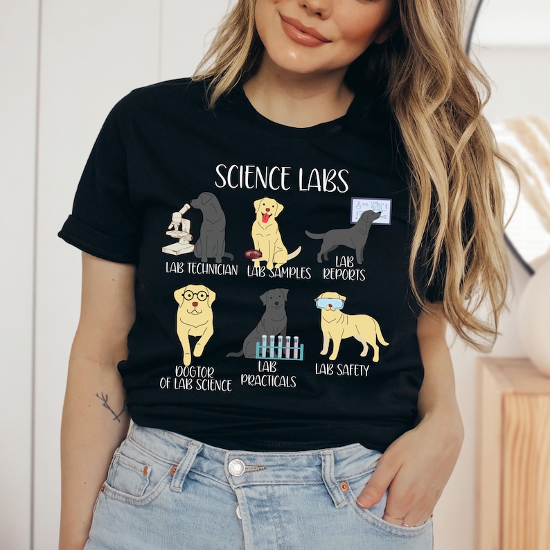 Labrador Retriever Funny Science Shirt, Funny Labs Science Shirt, Cute ...