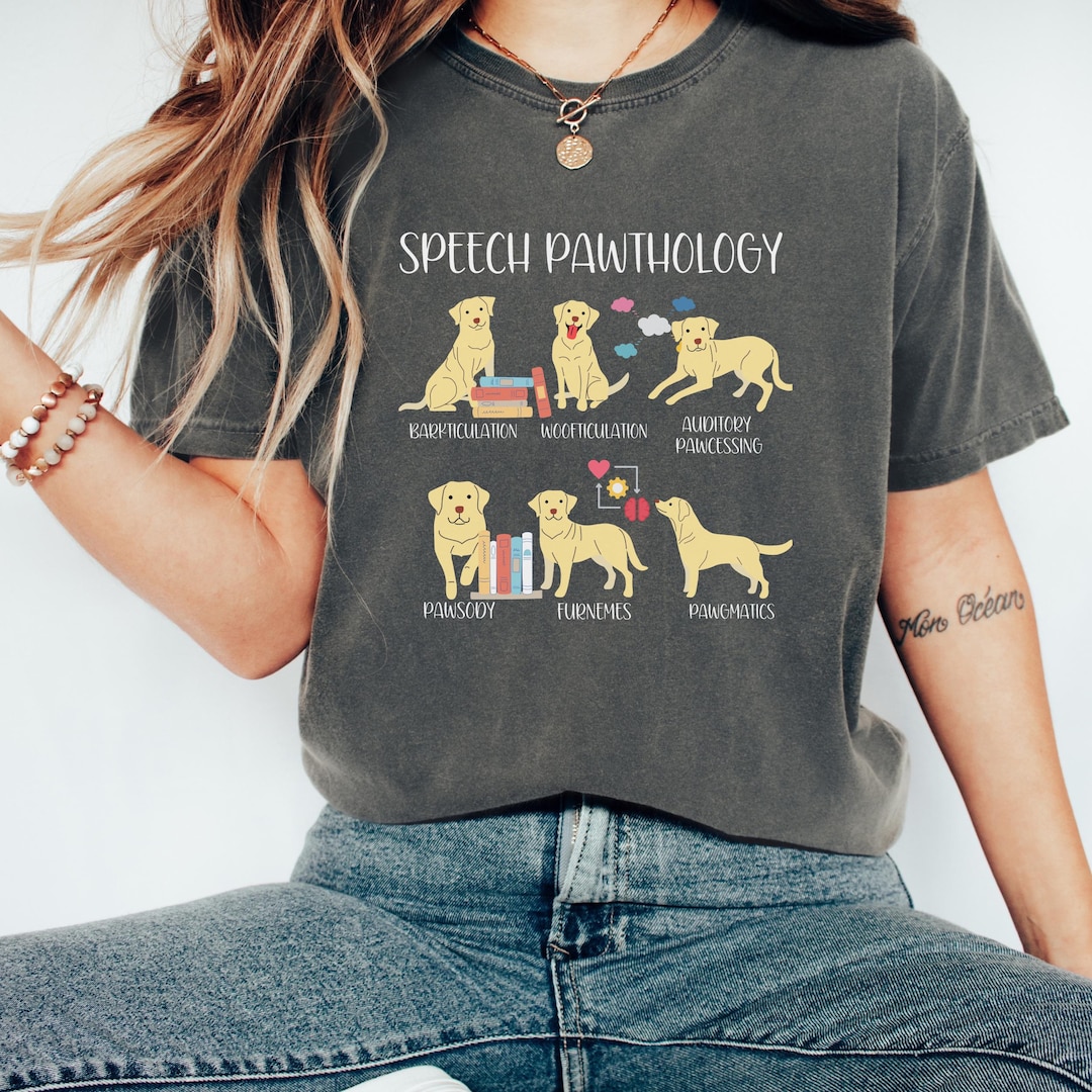 Speech Pathology Funny Dogs Shirt,speech Therapy Labrador Retriever ...