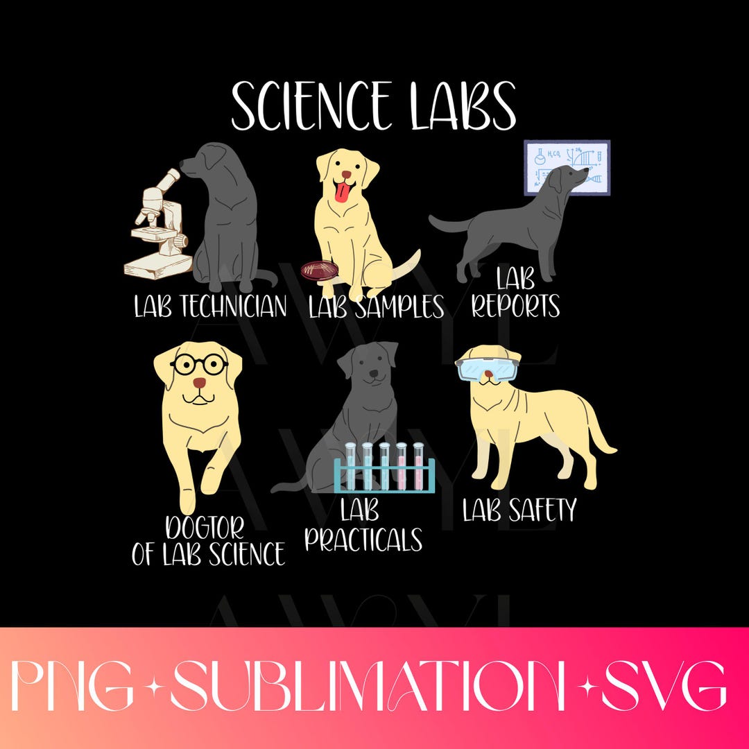 Funny Science Dogs PNG SVG Digital Download File - Etsy